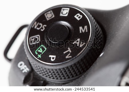 DSLR Camera Mode Dial Macro Stock Photo (Edit Now) 244533541 - Shutterstock
