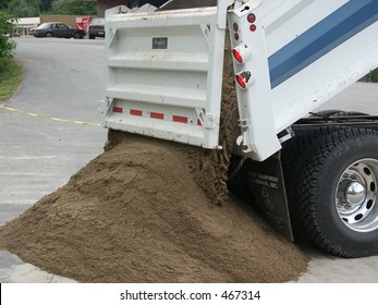 Dump Truck Dropping Load Stock Photo (Edit Now) 467313
