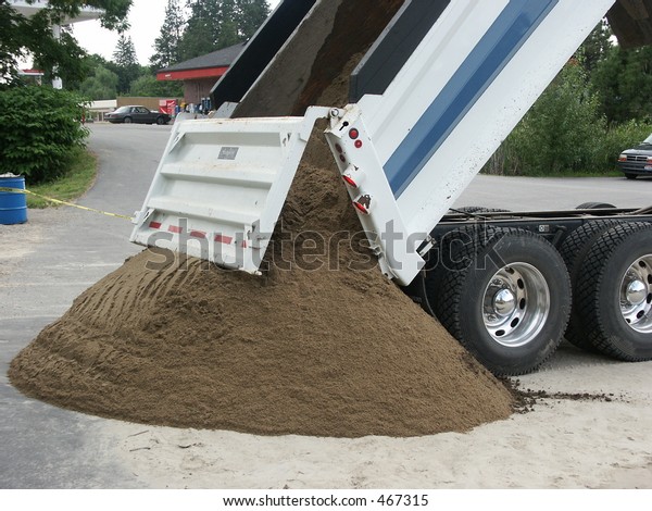 Dump Truck Dropping Load Stock Photo 467315 | Shutterstock