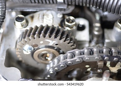 Closeup Metal Cog Wheels Gears Stock Photo (Edit Now) 329958950