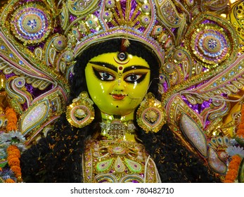 Durga Puja Aarti Durga Puja Celebration Foto de stock 1582177363 ...