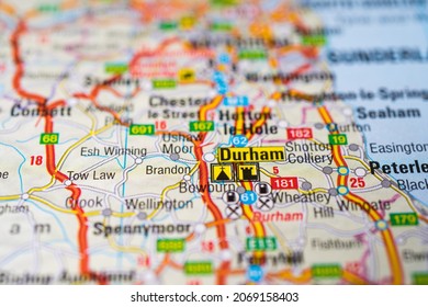 Durham On Map Stock Photo (Edit Now) 2069158403