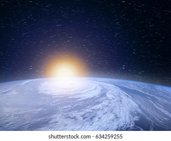 Earth Sun Rays Sunrise Elements This Stock Photo 634259309 | Shutterstock