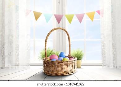 Easter Table Background Free Space Your Stock Photo 1018941022 ...