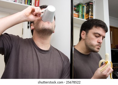 Eating Drinking Reflection Mirror Stock Photo 25678522 | Shutterstock