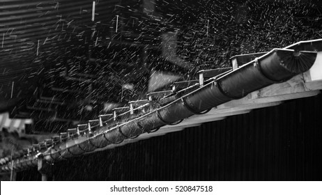 Eaves Rain Drop Stock Photo 520847518 | Shutterstock