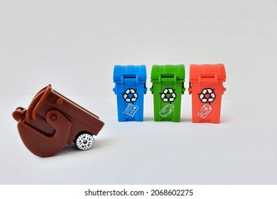 Ecology Concept Waste Sorting Zero Waste Stock Photo 2068602275 ...