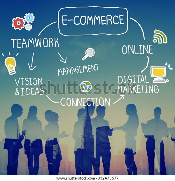 Ecommerce Ideas Analysis Communication Solution Social Stock Photo ...