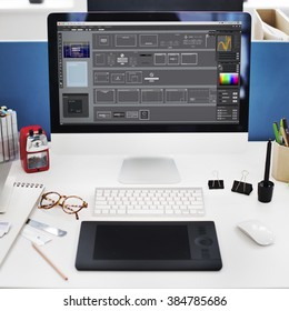 Edit Software Templates Design Graphics Concept Stock Photo 411622198 ...
