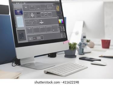 Edit Software Templates Design Graphics Concept Stock Photo 411622198 ...