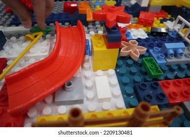 Education Background Building Blocks Learning Concept Stock Photo ...