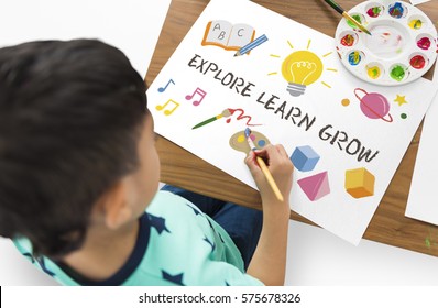 Education Knowledge Explore Learn Grow School Stock Photo 575678326 ...