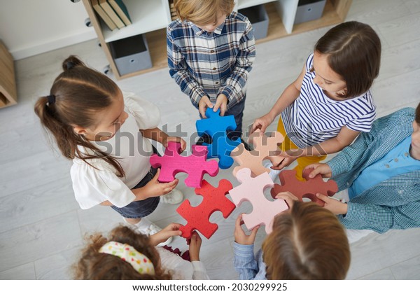 Education Learning Teamwork Classroom Team Little Stock Photo ...