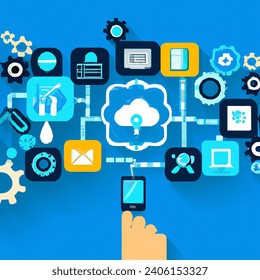 Educational Detailed View Cloud-based Martech Stack AI-generated image ...