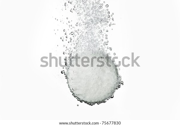 Effervescent Tablet Water Bubbles Stock Photo 75677830 | Shutterstock