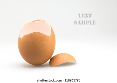 Eggshell On White Background Stock Photo 118963795 | Shutterstock