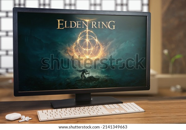 Elden Ring Game On Computer Screen Stock Photo 2141349663 | Shutterstock