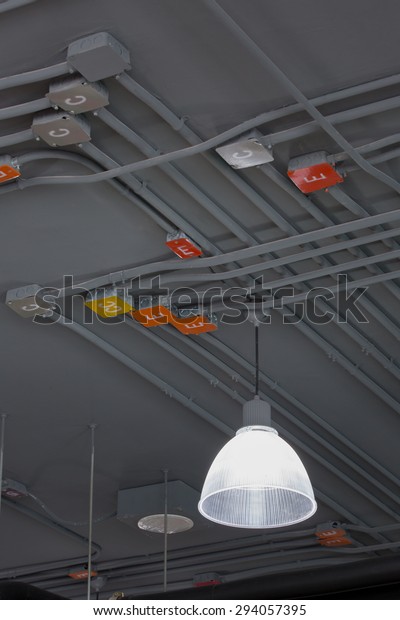Electric Flash Light Boxes Installed Connected Stock Photo 294057395 ...