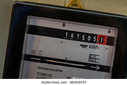 Electric Energy Meter Old Electromechanical Type Stock Photo (Edit Now ...