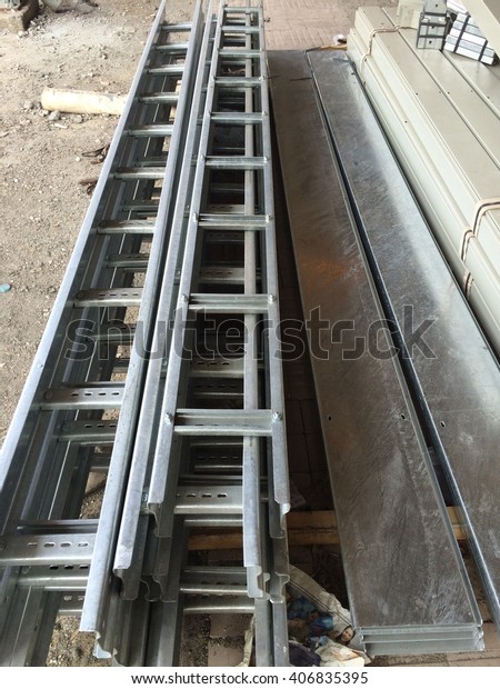 Electrical Cable Ladder Preparing Installation Stock Photo 406835395 ...