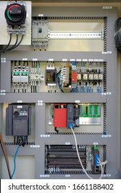 Electrical Component Control Box Automation Machine Stock Photo ...