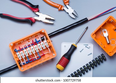 Electrical Component Kit Use Electrical Installations Stock Photo ...