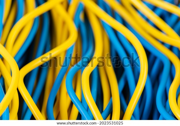 Electrical Computer Cable Cord Closeup Stock Photo 2023531025 ...