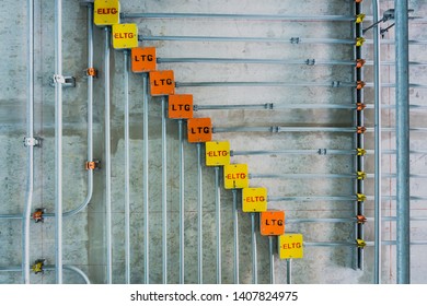 Electrical Conduit Cable Routing Between Electrical Stock Photo (Edit ...
