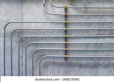 Electrical Conduit Cable Routing Between Electrical Stock Photo ...
