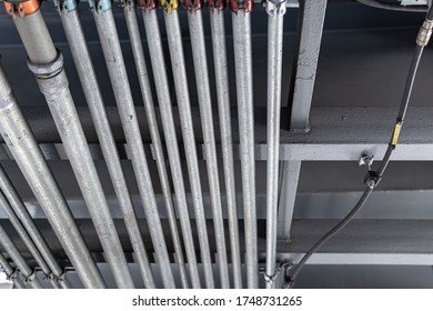 Electrical Conduit Cable Routing Between Electrical Stock Photo ...