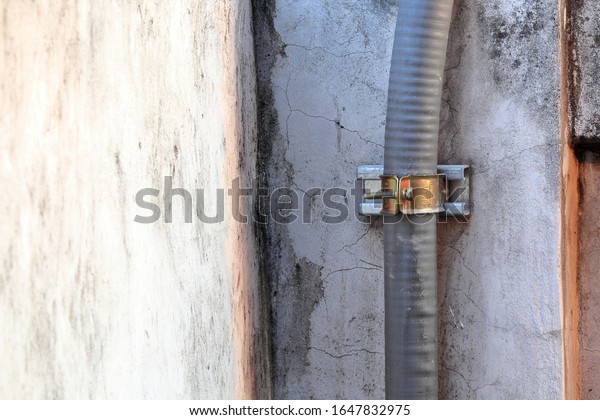 Electrical Conduit Cable Routing Between Electrical Stock Photo ...