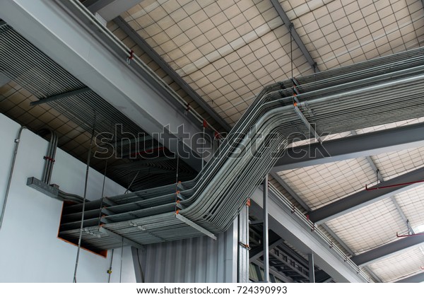 Electrical Conduit Installation Stock Photo (Edit Now) 724390993