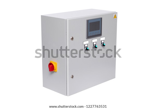 Electrical Control Box On White Background Stock Photo 1227763531 ...