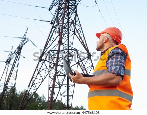 Electrical Engineer Working Talking On Phone Stock Photo (Edit Now ...