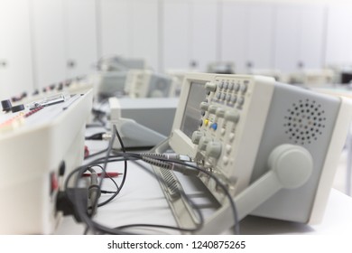 Electrical Engineering Classroom Measuring Devices Laboratory Stock ...
