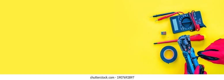 Electrical Installation Measuring Instruments Tools On Stock Photo ...