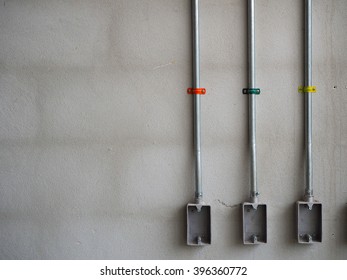 Electrical Junction Boxes Conduit Pipe Connection Stock Photo 396360772 ...