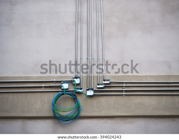 Electrical Junction Boxes Conduit Pipe Connection Stock Photo (Edit Now ...