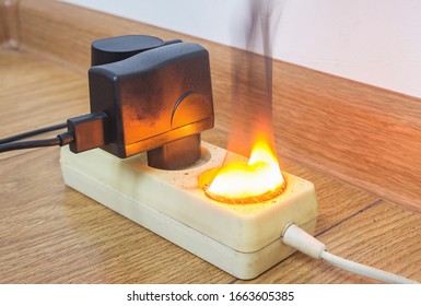 Electrical Outlet That Burnt After Short Stock Photo 1663605385 ...