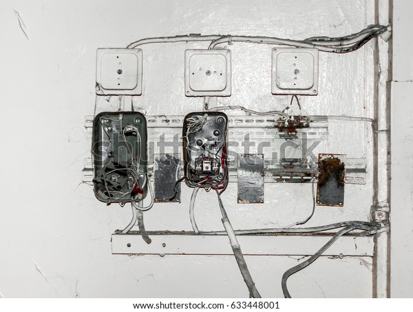 Electrical Panel Destroyed By Vandals Abandoned Stock Photo 633448001 ...