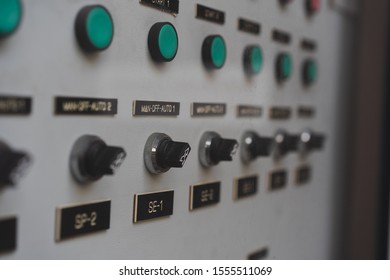 Electrical Panel Start Botton Switch Control Stock Photo 1555511069 ...