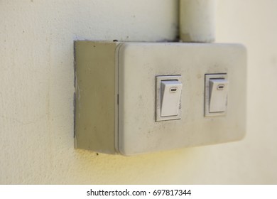 Electrical Rocker Light Switchlight Switch Stock Photo 697817344 ...