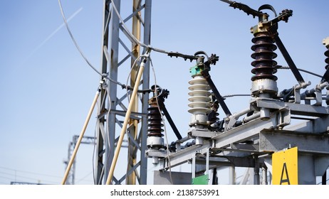 Electrical Substation Electrical Installation Reception Conversion库存照片 ...