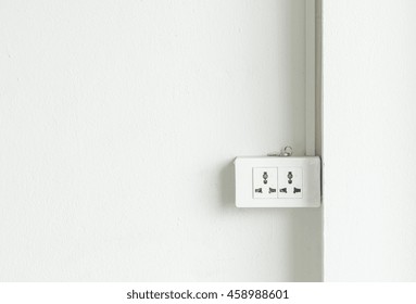 Electrical Switch Plug On Empty Wall Stock Photo 458988601 | Shutterstock