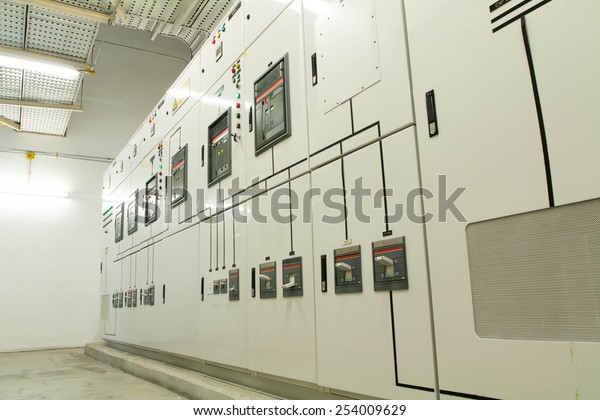 Electrical Switchgear Industrial Electrical Switch Panel Stock Photo ...