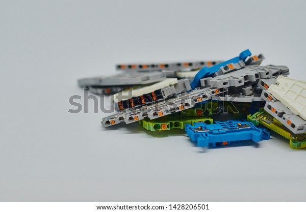 Electrical Terminal Block Current Transformer Terminal Stock Photo ...