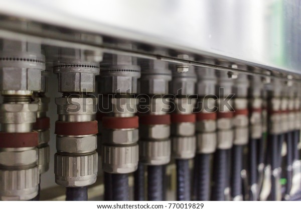 Electrical Wires Cables Connected Junction Box Stock Photo 770019829 ...