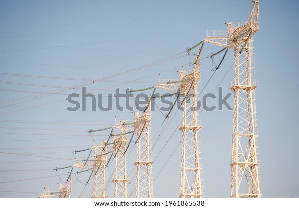 Electrical Wiring Background Sky Stock Photo 1961865538 | Shutterstock