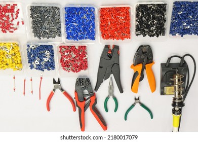 Electro Mounting Tools Tips On Electric Stock Photo 2180017079 ...