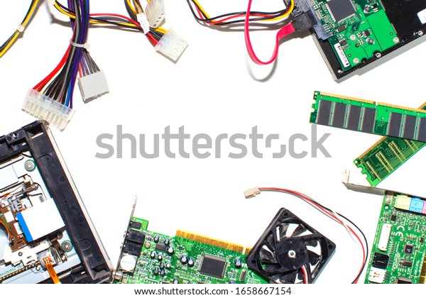 Electronic Circuit Hard Disk Computer Parts Stock Photo 1658667154 ...